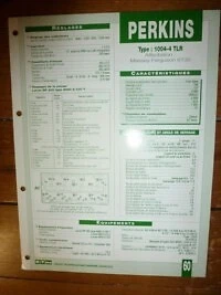 1004-4 TLR - Fiche Technique Massey ferguson EUR 2,00 - PicClick FR
