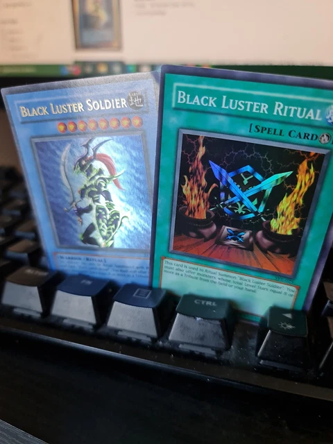 BLACK LUSTER SOLDIER SYE-024 1st Edition & Ritual Ultra Rare Yugioh ...