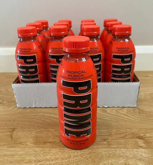 PRIME HYDRATION ENERGY Drink 500ml Logan Paul & KSI TROPICAL PUNCH ...