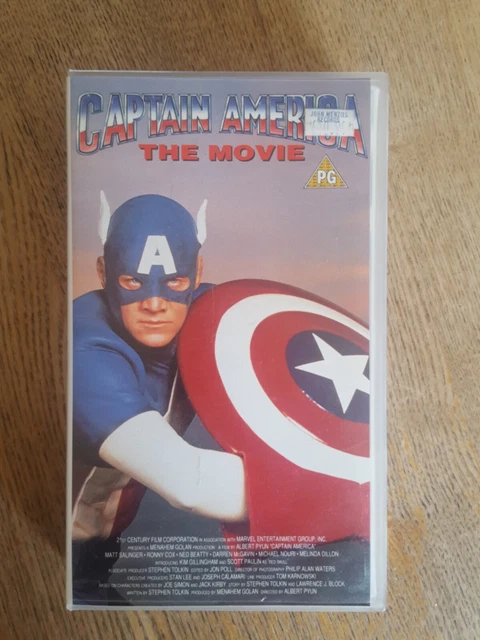 CAPTAIN AMERICA THE Movie VHS BIG BOX VIDEO 1991 Albert Pyun Marvel ...
