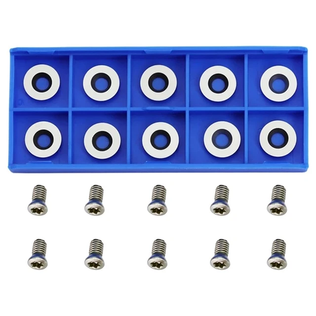 10X/SET 12MM ROUND Inserts Cutters for Screws RPMW1003MO VP15T £18.61 ...