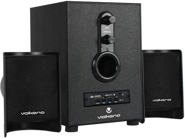 Volkano Pulsar Series Sterio Speakers 2 1 With Bluetooth 20w Rms High