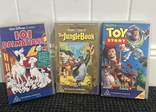 DISNEY VHS BUNDLE- Toy Story, 101 Dalmatians, Jungle Book $20.00 ...