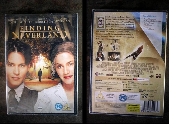 FINDING NEVERLAND_JOHNNY DEPP_KATE Winslet_Peter Pan_DVD_English_Deutch ...