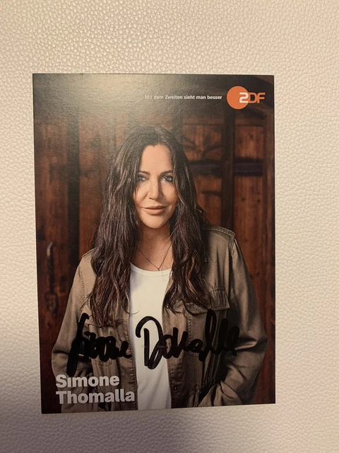 AUTOGRAMMKARTE VON SIMONE Thomalla ” Frühling 2025 “ NEU & ZDF EUR 1,50 ...