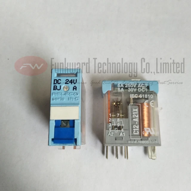 RELECO C121X DC24V Safety Relay 5A 250VAC 8 Pins x 1PC NEW EUR 18,00 - PicClick DE