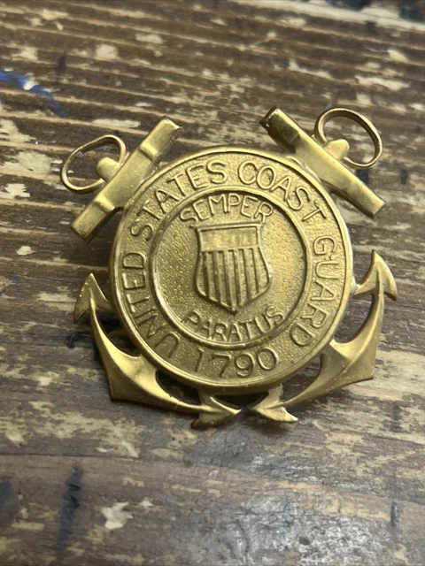 ORIG WW2 USCG Coast Guard shore establisment cap insignia badge orig £ ...