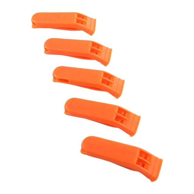 CAMPING DOUBLE PIPE Survival Whistle Lifesaving Whistle Dual Band ...