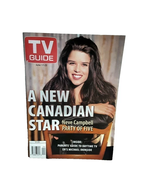 TV GUIDE JUNE 1995 Neve Campbell Party Of Five Oshawa Peterborough ...