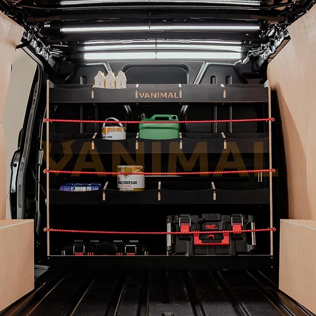 FORD TRANSIT CUSTOM 2024+ HEXABOARD Full-Width Bulkhead Van Racking £ ...