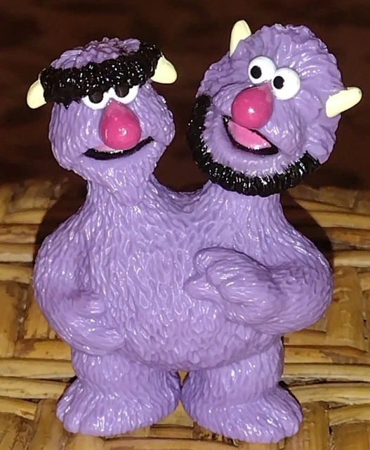 SESAME STREET TWO-HEADED Purple Monster Rare HTF The Muppet Show TYCO ...