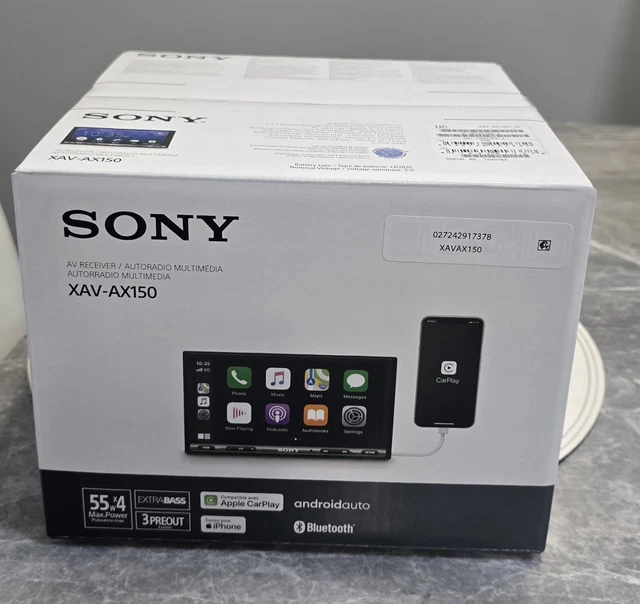 SONY XAV-AX150 6.95& Apple CarPlay Android Auto AV Digital Media ...