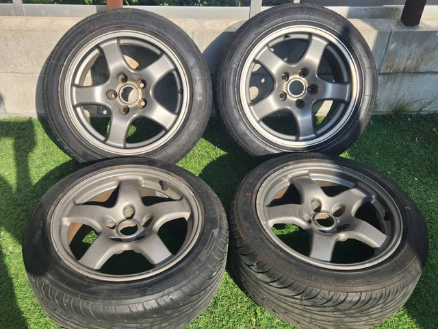 JDM SKYLINE R32 GT-R genuine aluminum 4wheels set 8J+30 BNR32 forged S ...
