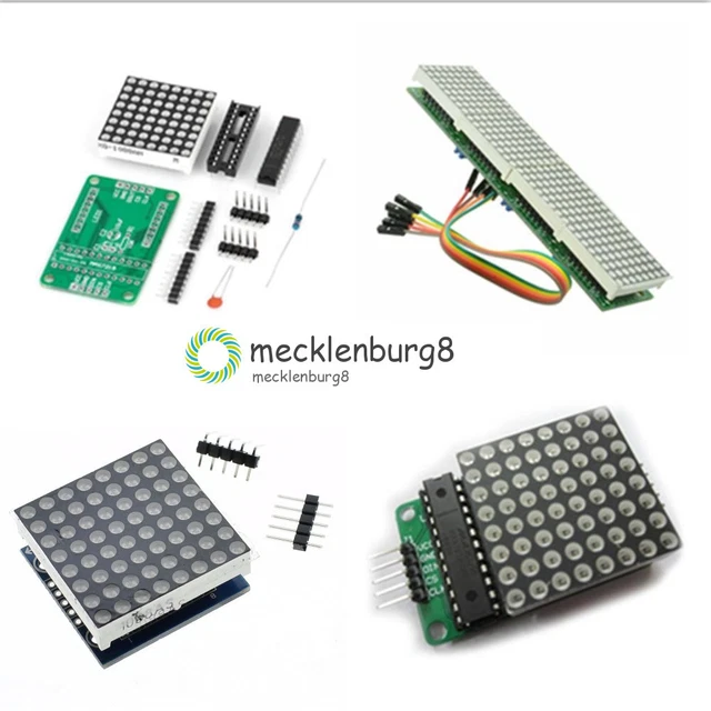 MAX7219 8X8 DEL module matriciel point module matriciel pour Arduino ...