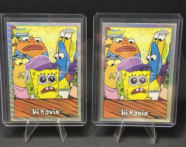 2025 TOPPS CHROME SpongeBob Hi Kevin Wave Refractor /175 & Refractor ...