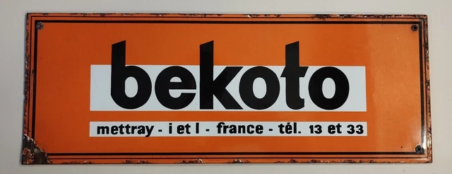 ANCIENNE PLAQUE EMAILLEE Bekoto Industrielle Old Enameled Plate From France EUR 30,00 - PicClick FR