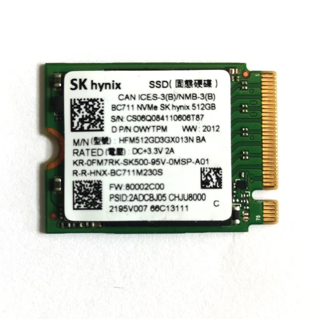 SK HYNIX 512GB M.2 2230 NVMe PCIe SSD for Surface Laptop 3 4 GO ProX ... SK HYNIX 512GB M.2 2230 NVMe PCIe SSD for Surface Laptop 3 4 GO ProX ...