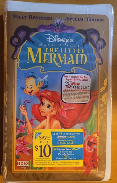 1998 WALT DISNEY VHS: The Little Mermaid Masterpiece Collection *new ...