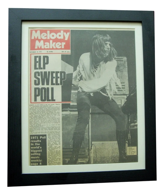 EMERSON LAKE PALMER+ELP+MELODY Maker Original 1971+Poster+Framed+Fast ...