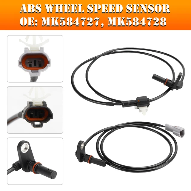 2PCS FRONT LEFT & Right ABS Wheel Speed Sensor pour Mitsubishi Fuso ...
