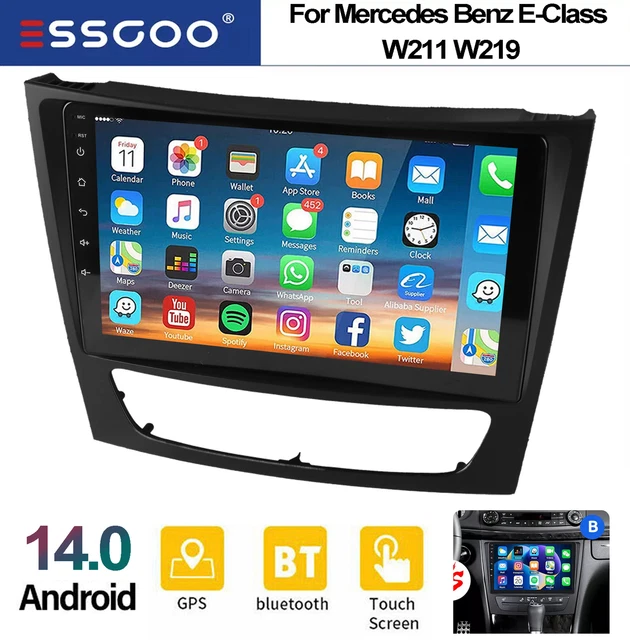 FOR MERCEDES BENZ CLS/E Class W211 W219 Car Stereo Radio Android 14 ...