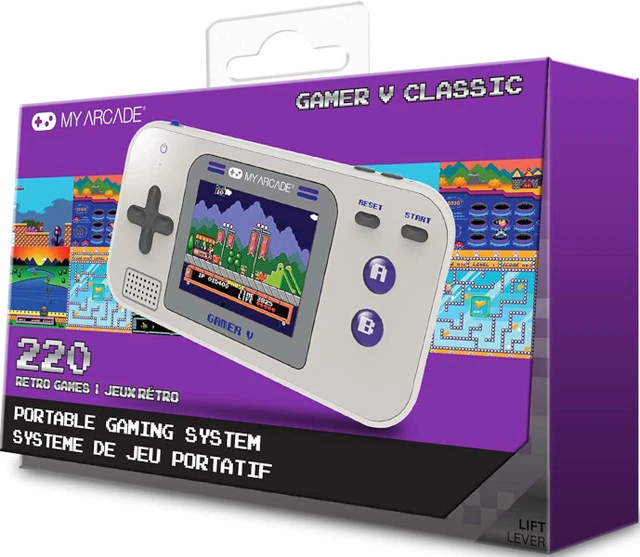 RETRO MY ARCADE Player Retro Arcade V Classic Gris/lila (220 Games) EUR ...
