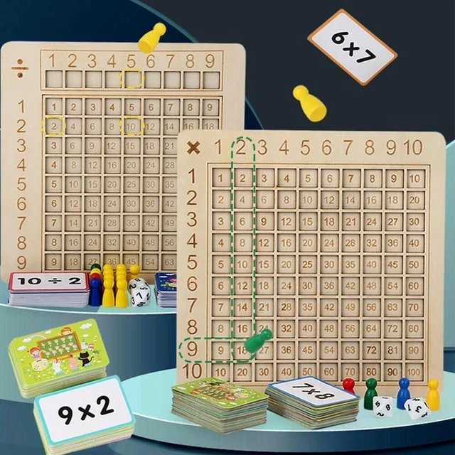 EDUCATION BRAIN GAME Puzzle Multiplication Table Multiplication Formula ...