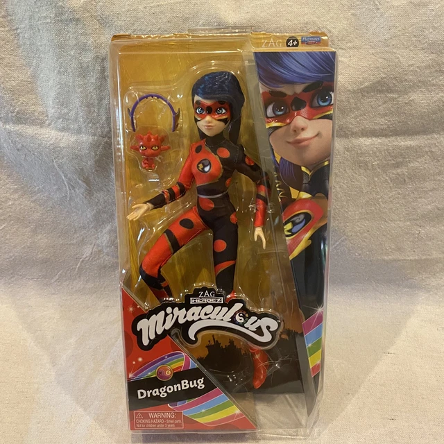 MIRACULOUS LADYBUG MARINETTE Dragonbug Doll Longg Kwami and Dragon ...