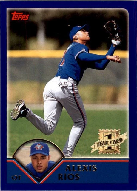 CARTE DE BASEBALL 2003 Topps Toronto Blue Jays #307 Alexis Rios FY EUR ...