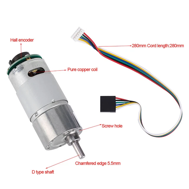 (24V-10)12/24V POWER SPEED Gear Motor Large Torsion Motor With Encoder ...