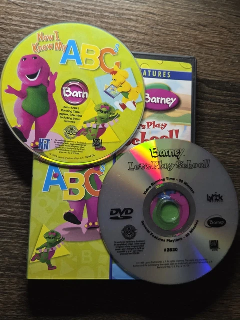 BARNEY: NOW I Know My ABCs/Lets Play School Kids’ Double Features DVD ...