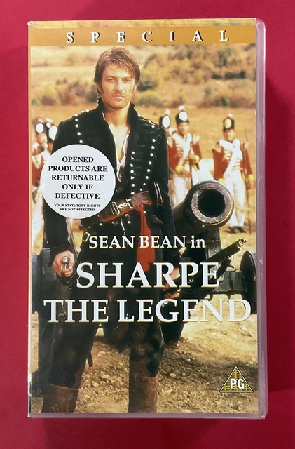 SHARPE THE LEGEND, VHS Video, Sean Bean, Feature Length Adventure, Cert ...
