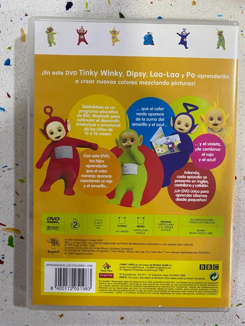 TELETUBBIES DVD APRENDEMOS Colores Bbc Español Ingles Catalan Pal EUR ...