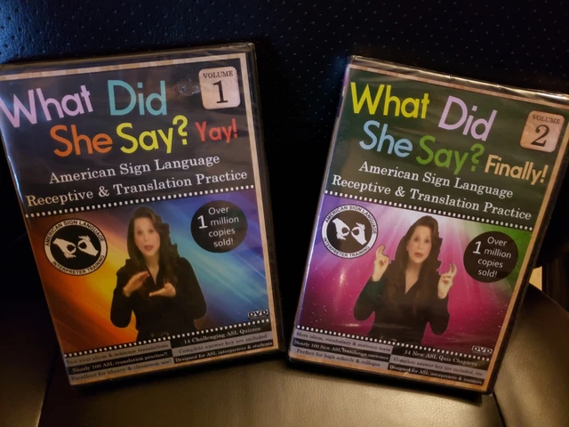 WHAT DID SHE Say? American Sign Language Receptive Practice 2 Dvd Yay ...