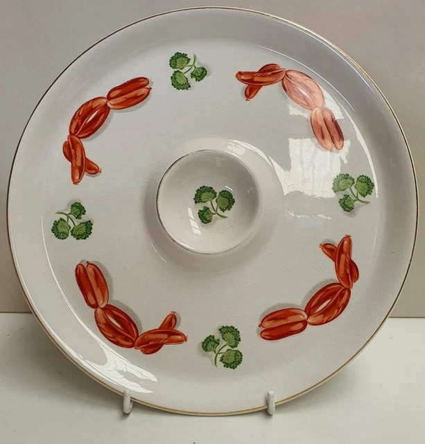 VINTAGE IDE BROS Ideal Ironstone Ware Hors D'oeuvres Platter Chip'n'Dip ...