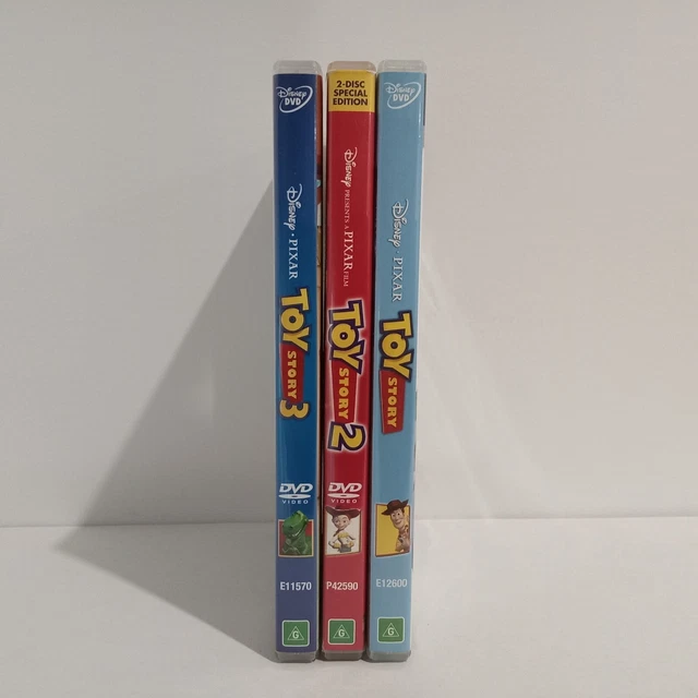DISNEY PIXAR TOY Story Trilogy 1, 2 & 3 - DVD 3 MOVIE COLLECTION REGION ...