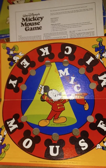 VINTAGE 1976 COMPLETE Walt Disney's Mickey Mouse Board Game Parker ...