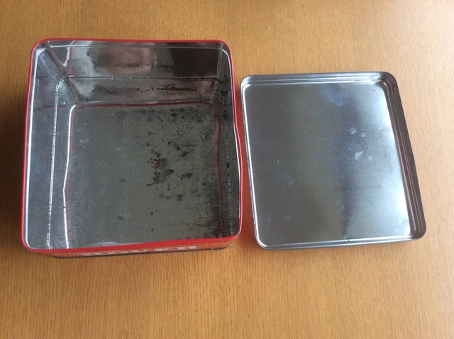 VINTAGE RED SQUARE Crawford's Rover Biscuit Tin, Circa 1970s 1980s ...