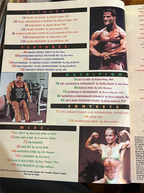 MUSCULAR DEVELOPMENT BODYBUILDING muscle magazine ARNOLD SCHWARZENEGGER ...