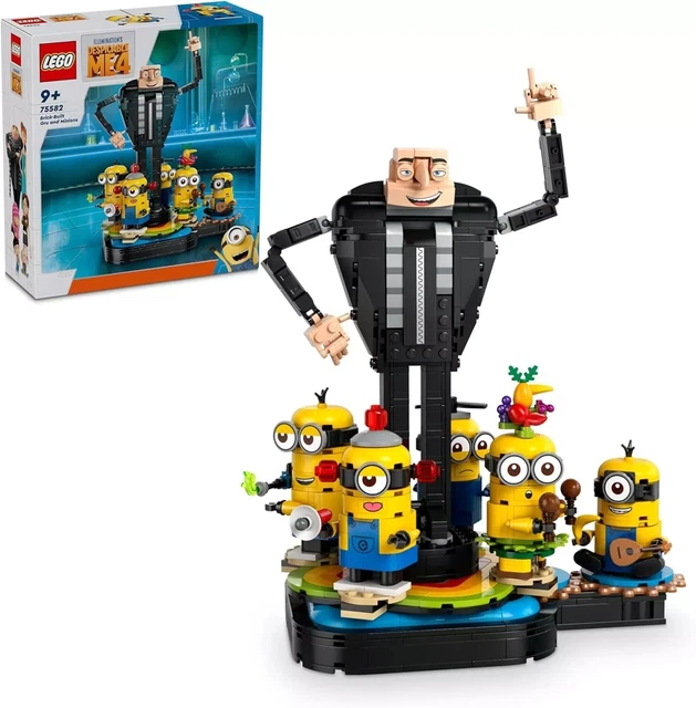 LEGO DESPICABLE ME 4: Brick-Built Gru and Minions [868 PCS] [75582 ...