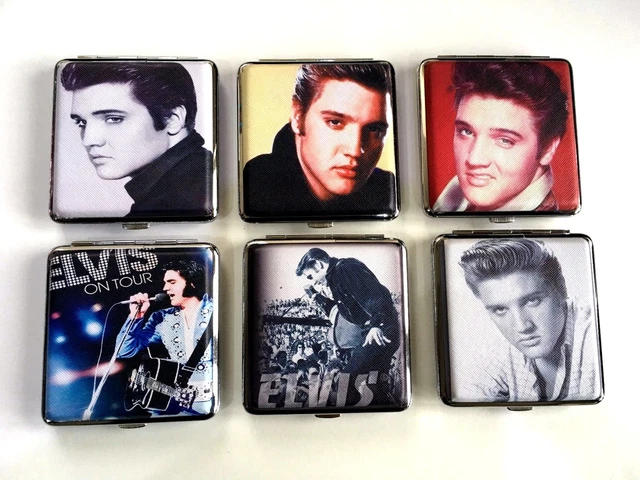 ELVIS PRESLEY KING SIZE Cigarette Case 6 Designs Holds 20 King Size ...
