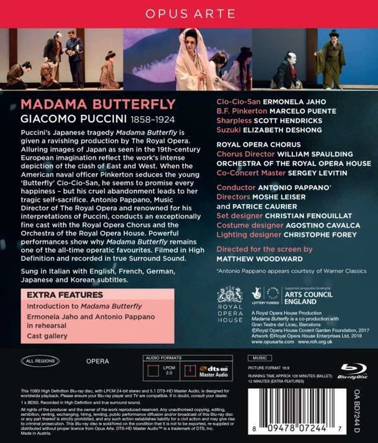 MADAMA BUTTERFLY - Giacomo Puccini (1858-1924) - - (Blu-ray Video / Classic) EUR 48,28 - PicClick DE