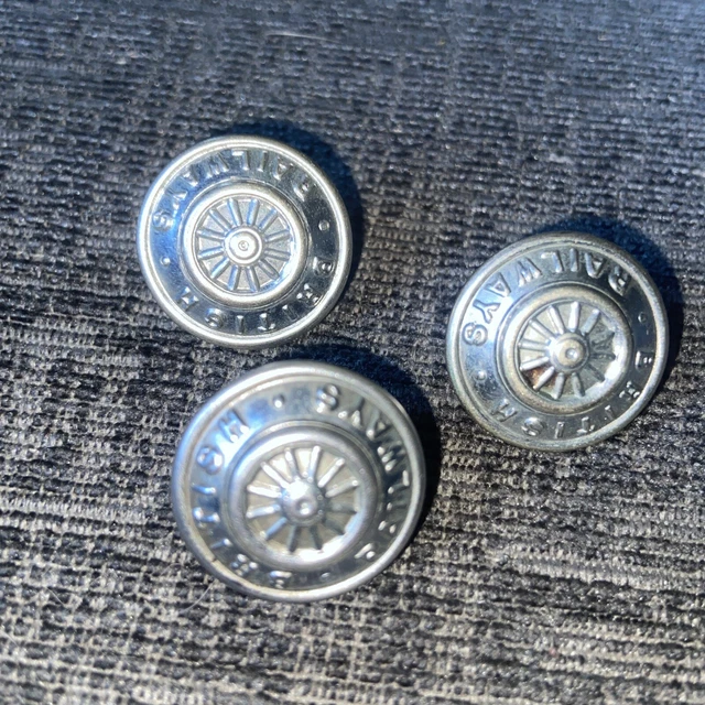 BRITISH RAILWAYS UNIFORM Buttons - British Rail - Metal - Made By Gaunt ...
