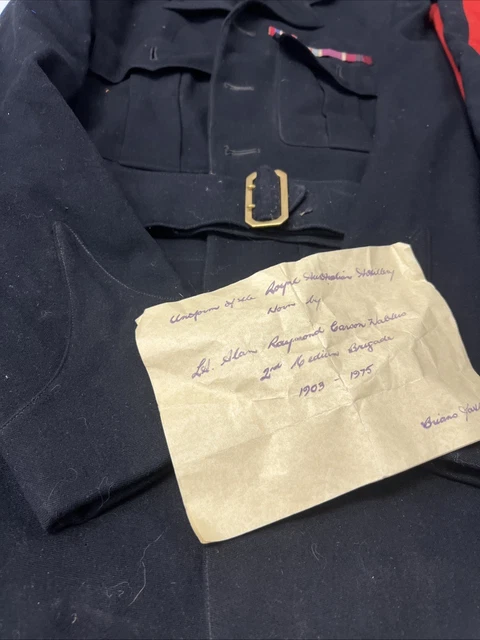 ORIGINAL WW2 NAMED Uniform Walters Royal Australian Artillery Vx85071 ...