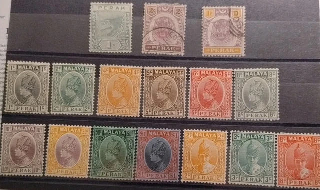 STAMPS MALAYS PERAK selection mint and used some good early .hi cat £5. ...