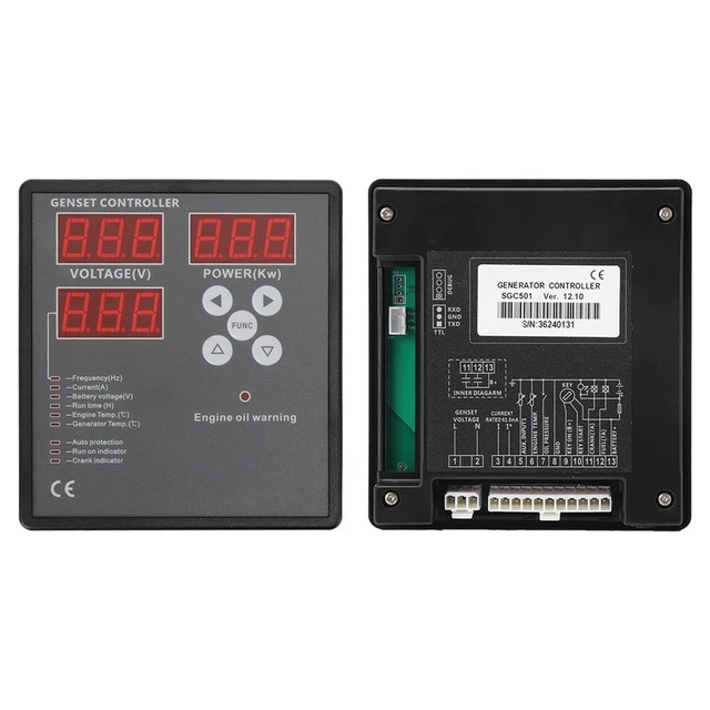 SGC501 GENSET CONTROLLER LED Display PC Panel For Diesel Generator £37. ...