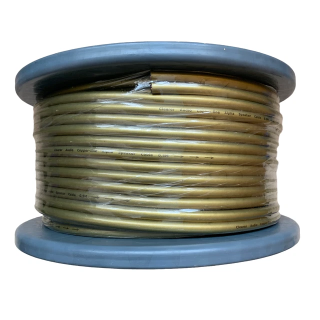 CLEARER AUDIO COPPER-LINE Alpha Shield Bi-wire Speaker Cable (50m spool ...