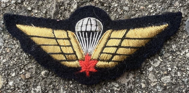 VINTAGE RCAF ROYAL Canadian Air Force Paratrooper Wings Patch Military ...