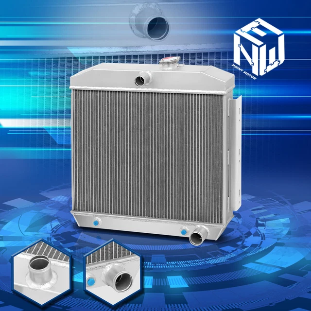 FOR 55-57 CHEVY Bel Air/Nomad/Del Ray V8 MT 3-Row Aluminum Radiator ...