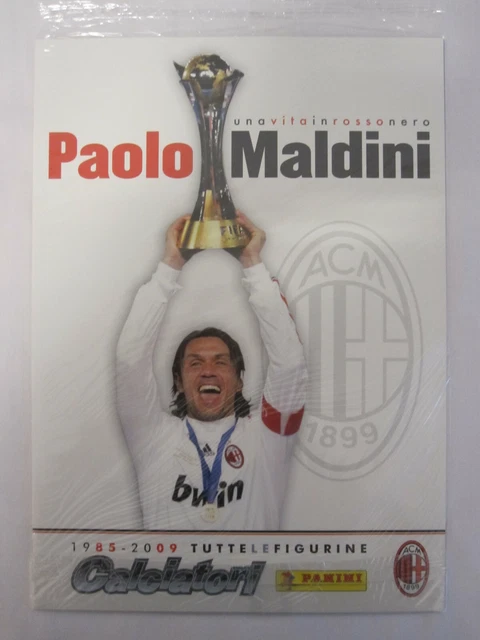 PANINI CALCIATORI PAOLO Maldini completo edizione speciale album 24 adesivi rarità EUR 139,99 ...